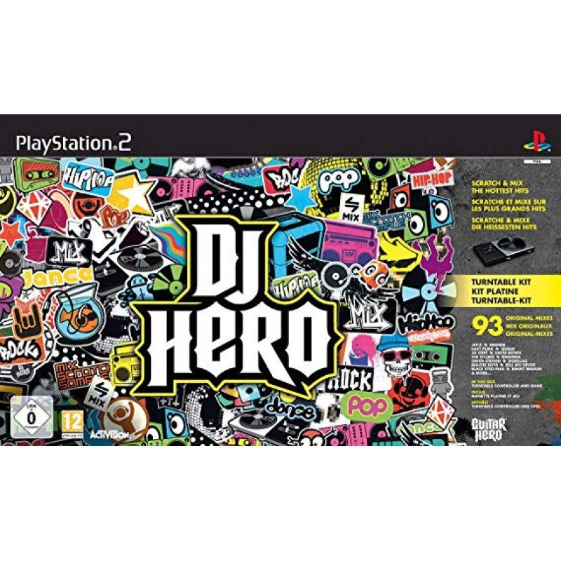 DJ HERO & TURNTABLE KIT BUNDLE (PS2) - GCTECH