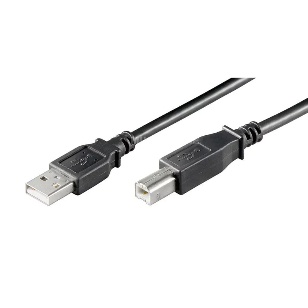 POWERTECH CAB-U094 USB A 2.0 PRINTER CABLE A-B MALE-MALE 1m BLACK ...