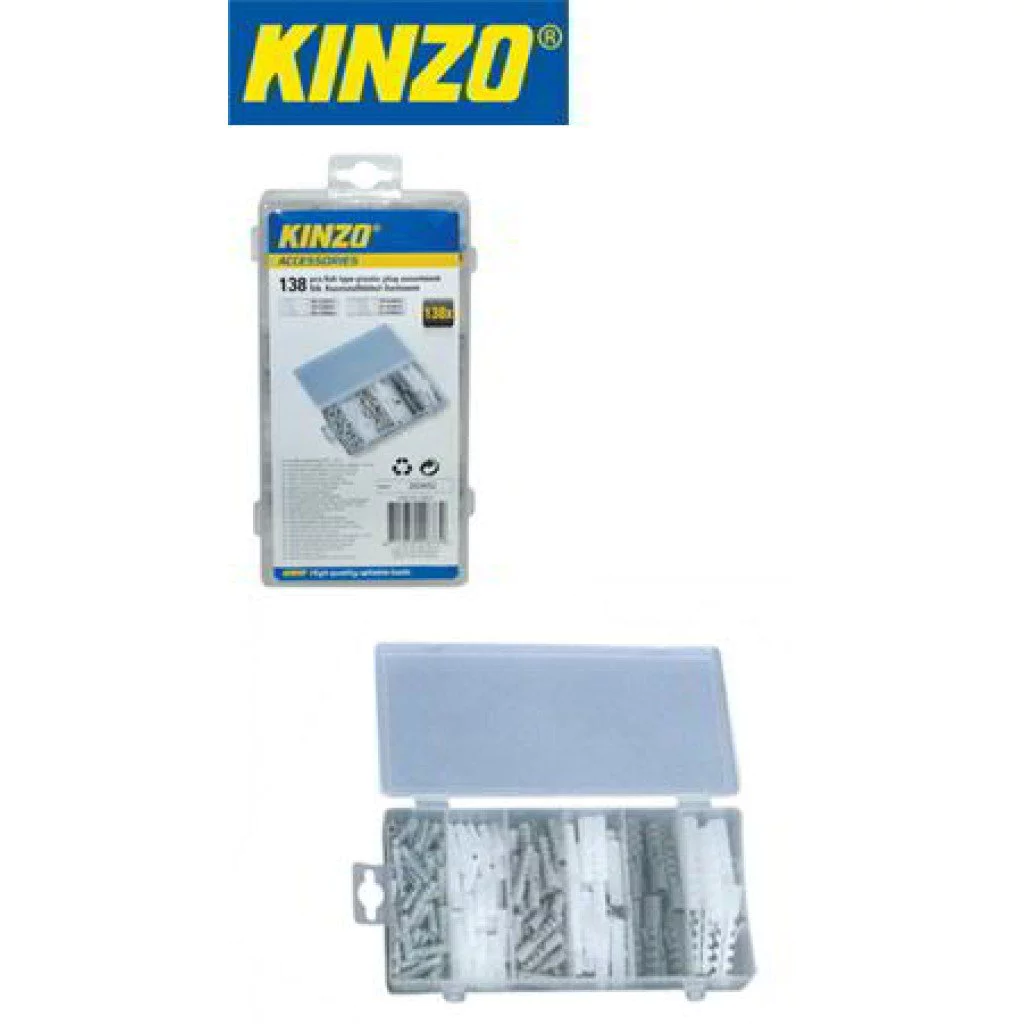 KINZO 29673 WALL PLASTIC SCREW PLUG [138 PACK] ΠΛΑΣΤΙΚΑ ΟΥΠΑ ΤΟΙΧΟΥ ...