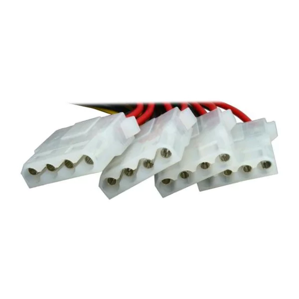 POWER CABLE INTERNAL 4 PIN MALE TO 4 X 4 PIN MALE - GCTECH