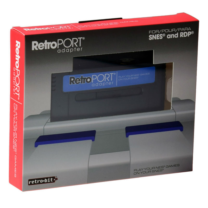 RETRO BIT SUPER NES RETROPORT USB ADAPTOR (NES/SNES) CATRIDGE ADAPTER ...