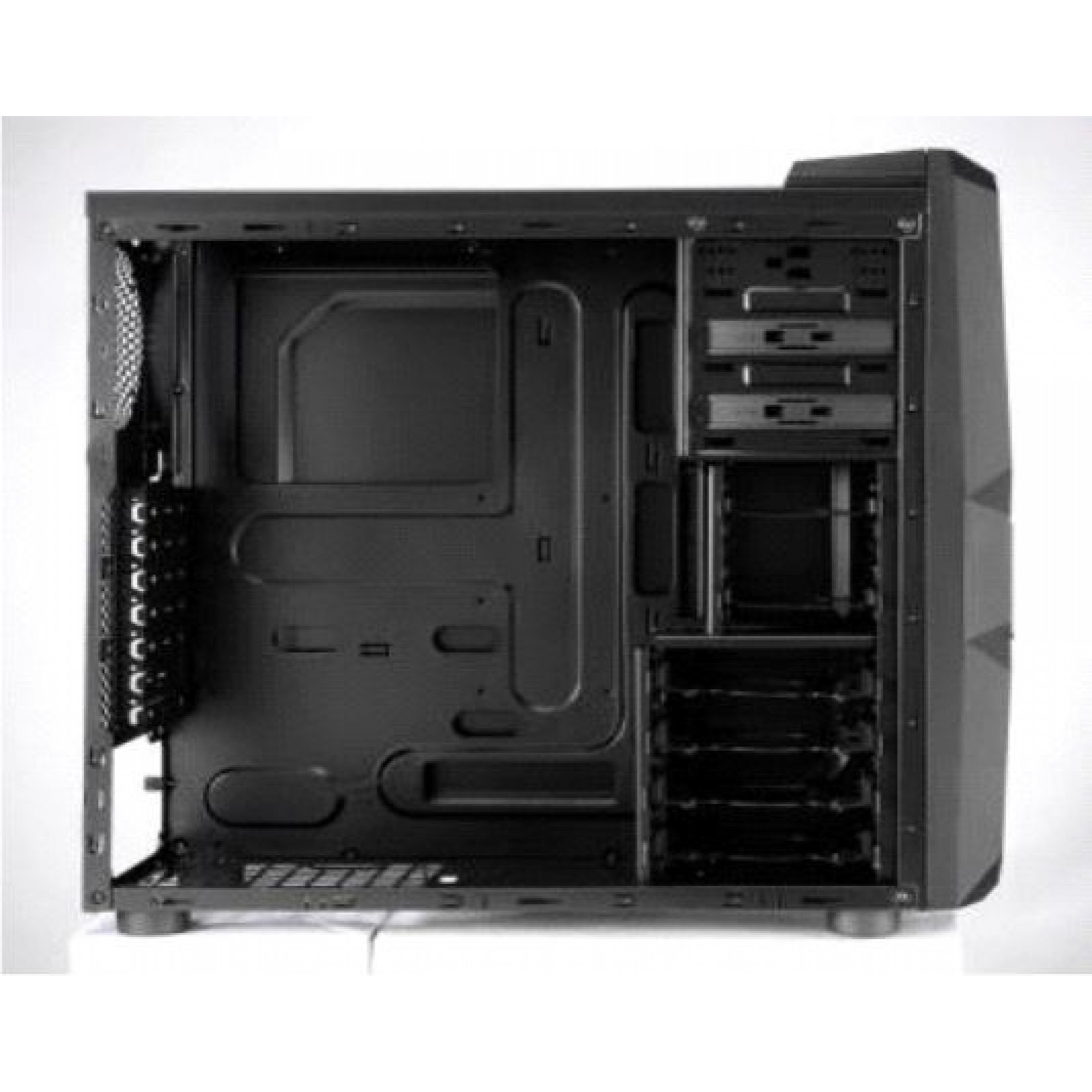 POWERTECH CP-626-BL CASE MIDI TOWER ATX GAMING BLACK & LED BLUE USB 3.0 ...