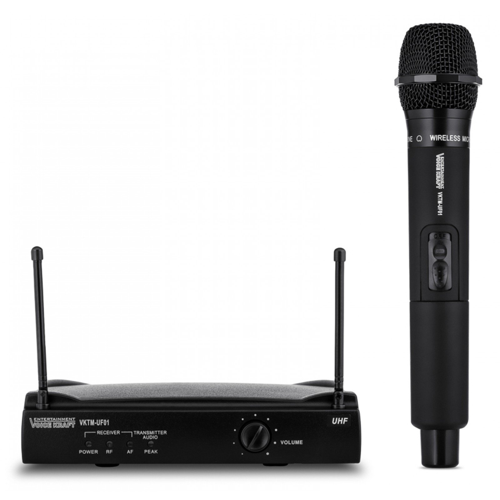 Microphone Wireless Black UHF Karaoke Voice Kraft Μικρόφωνο Ασύρματο ...