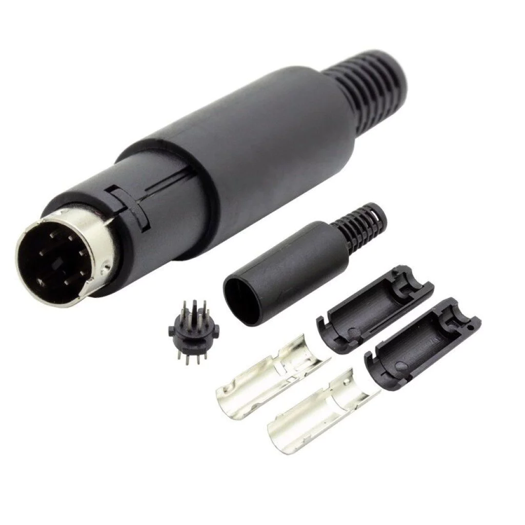 Mini DIN 6 Pin Αρσενικό Βύσμα Male Solder Connector - GCTECH