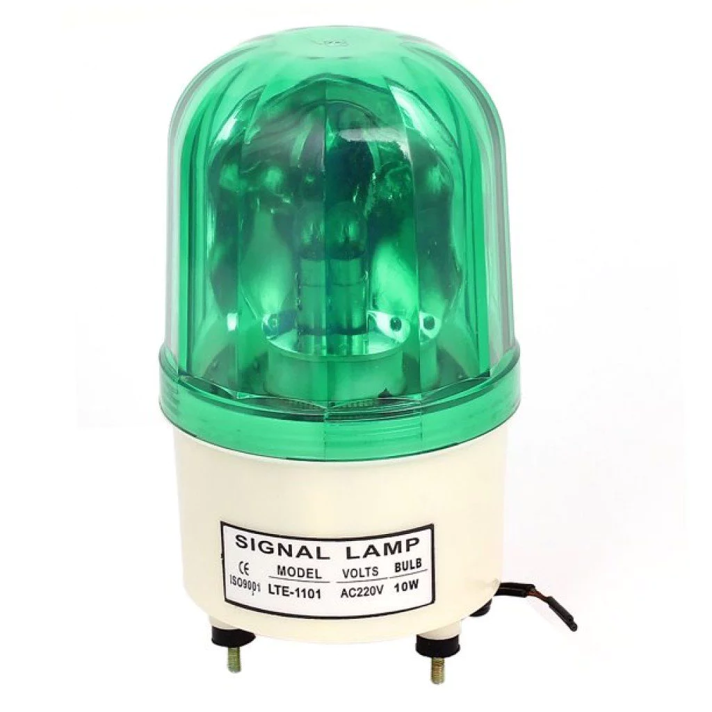 Πράσινο Φλας Green Rotary Strobe Flashing Led Light 220-240V C-1081 ...