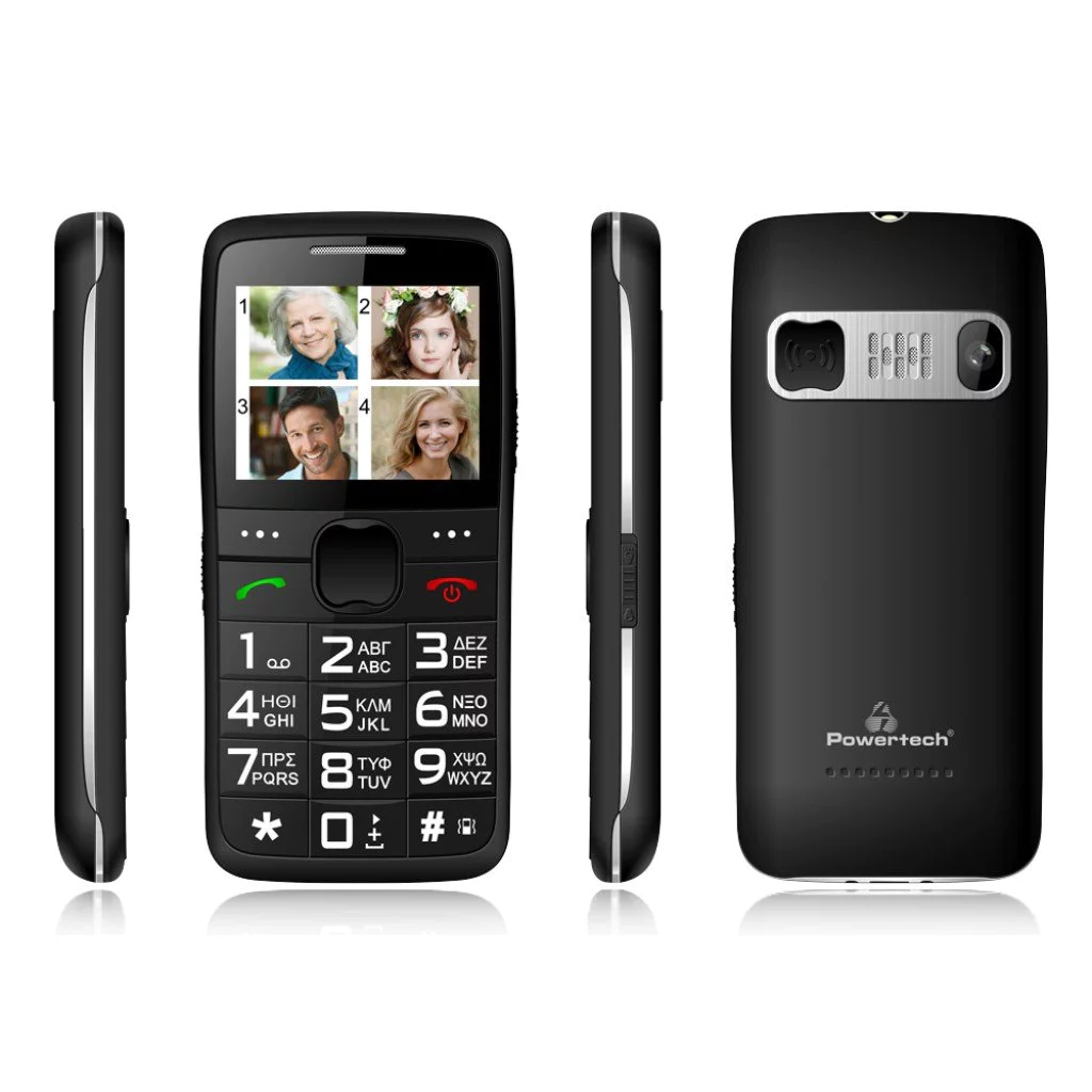 Mobile Cell Phone Sentry Eco Dual Sim Black Κινητό Τηλέφωνο Powertech ...