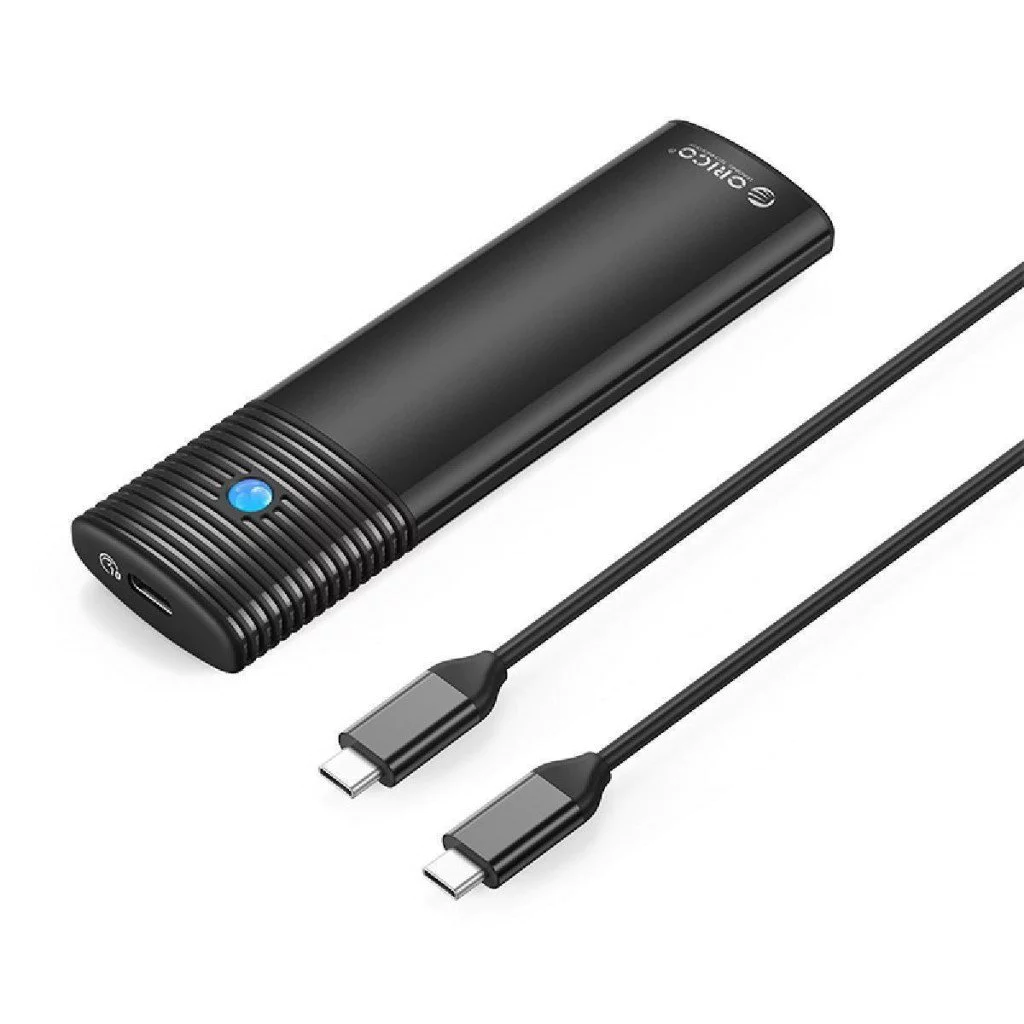 USB 3 1 Type C External Enclosure M 2 M 2 NVME SSD Black Orico PWDM2 G2