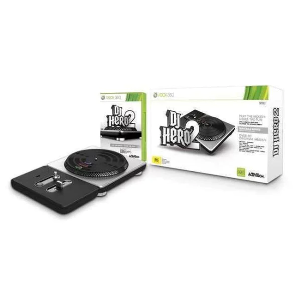 DJ HERO 2 & TURNTABLE KIT PARTY BUNDLE (360) - GCTECH